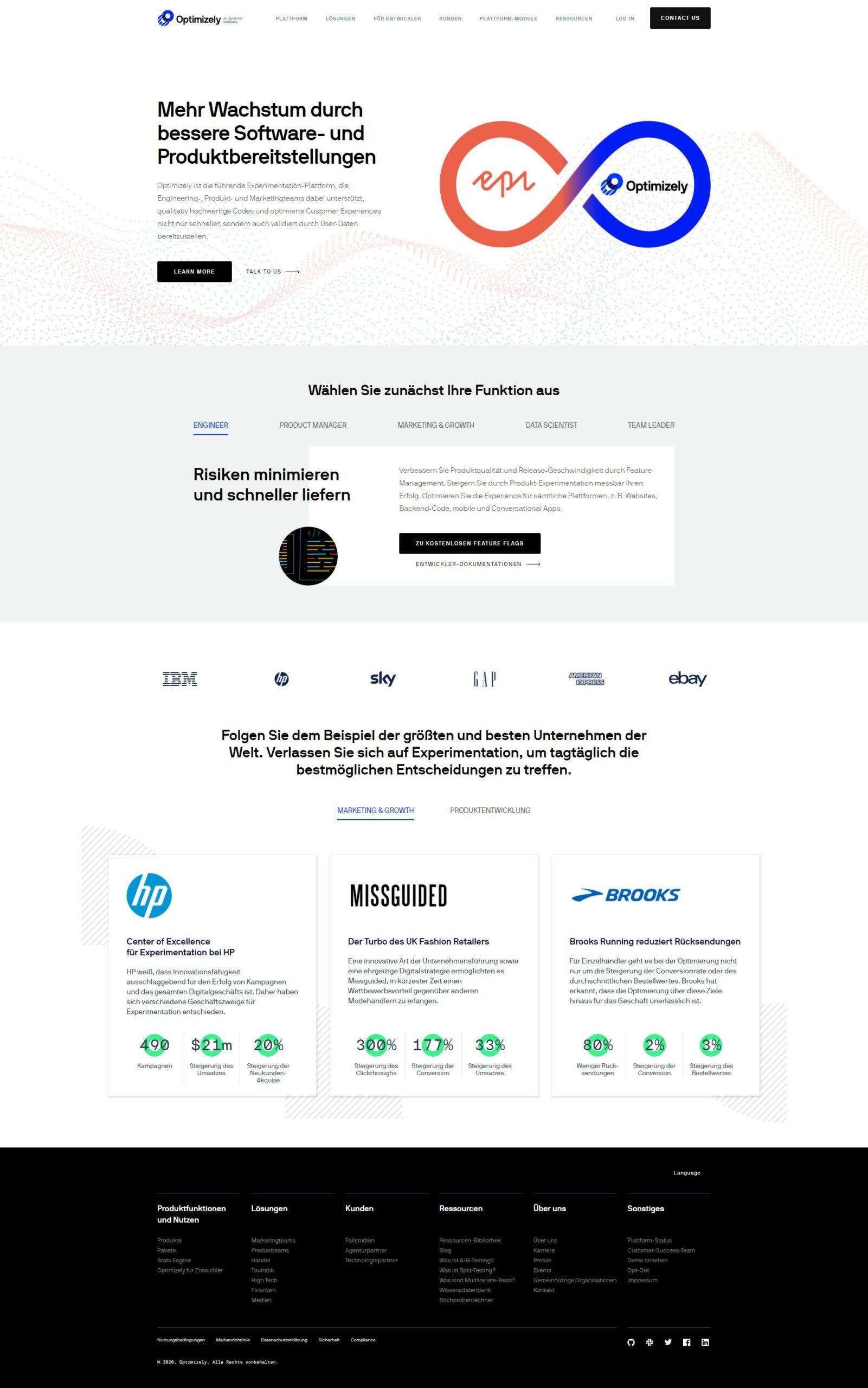 Top 20 deutsche Landing Pages – Unsere liebsten Beispiele
