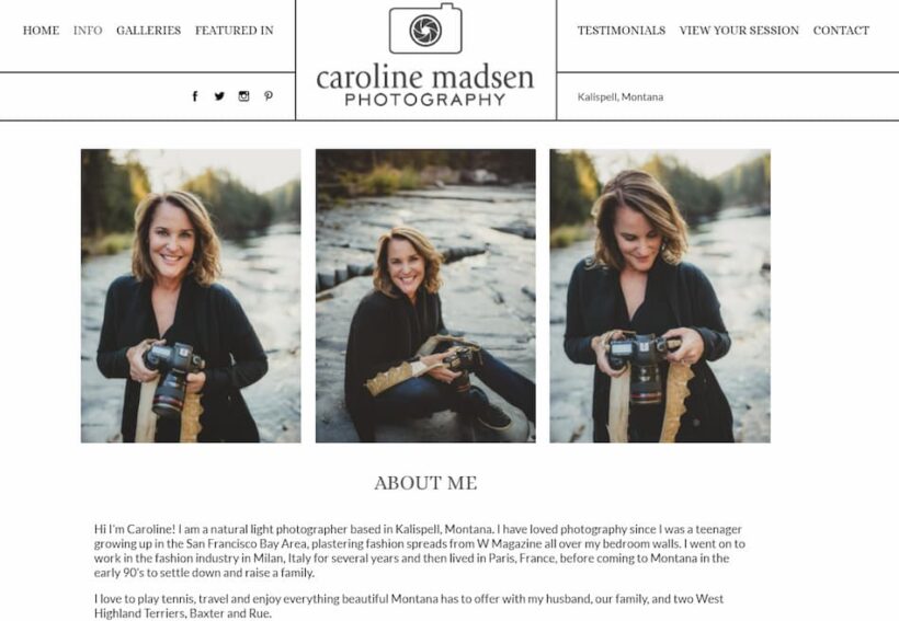 11 Tips To Create A Photographer About Me Page (With Examples)