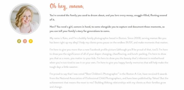11 Tips To Create A Photographer About Me Page (With Examples)