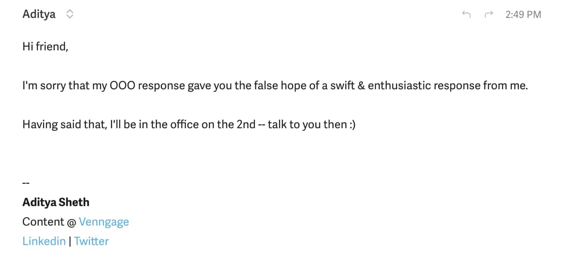 16 Best Out Of Office Message Examples To Inspire You Tips GetResponse 2022 