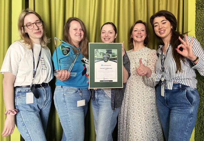 Your Talents Will Fit Right In! Friendly Workplace Certification Award Win