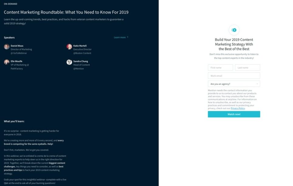Webinar Landing Pages: 8 Beispiele & Wie du selbst eine erstellst