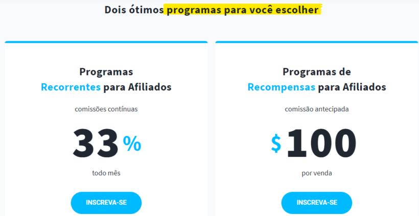 20 programas de afiliados ideais para ganhar mais em 2023