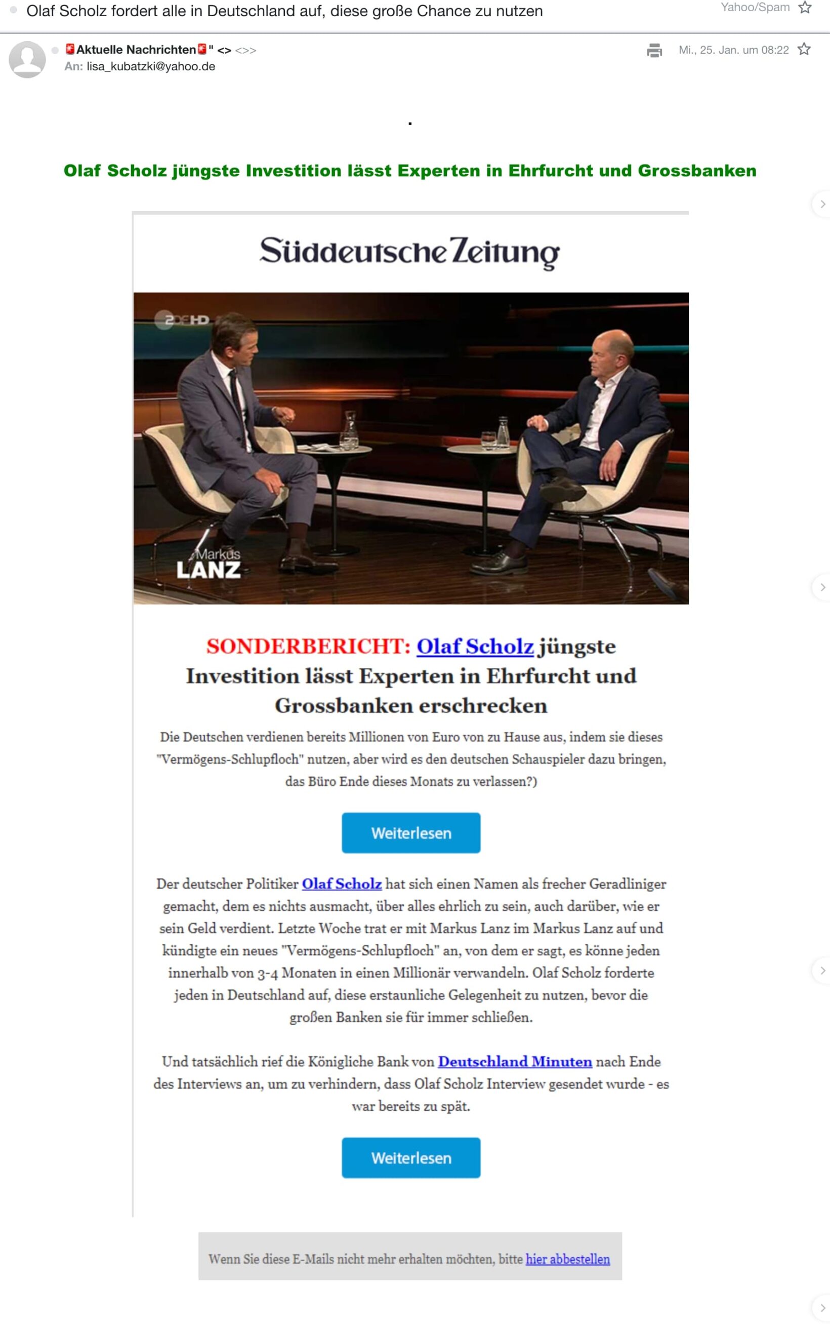 Die kreativsten Phishing- und Spam-E-Mail Beispiele 2024