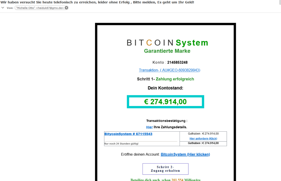Die kreativsten Phishing- und Spam-E-Mail Beispiele 2024