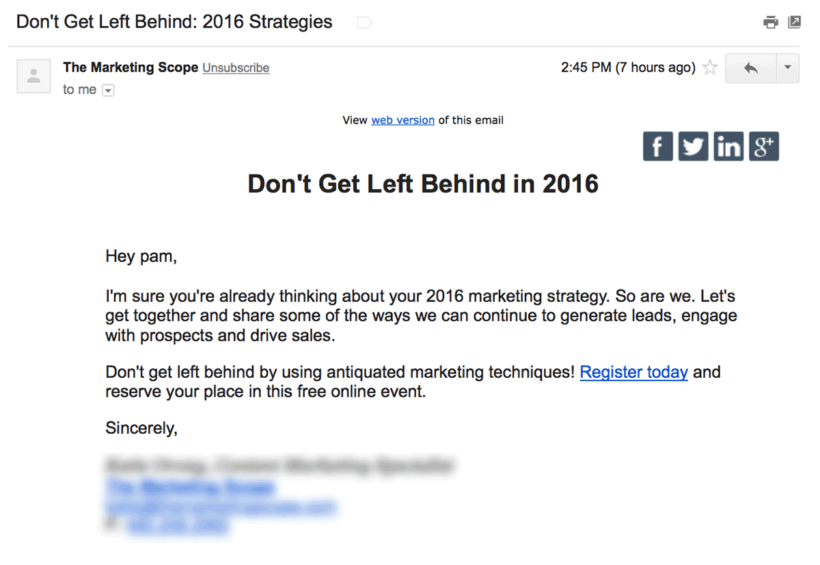 9 Super-Easy Ways to Personalize Your Emails | Wildfire Concepts