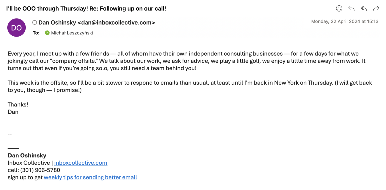 17 Best Out of Office Message Examples [Tips & Templates]