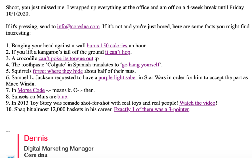 15 Best Out of Office Message Examples to Inspire You + Tips