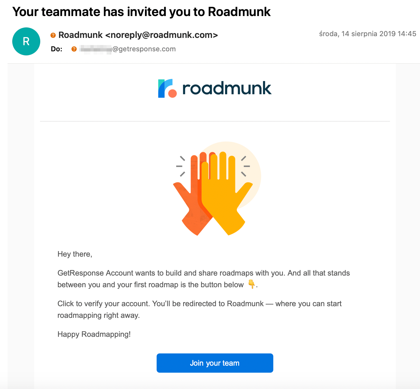 Confirmation Email Templates - 12 Examples + Tips - Blog GetResponse