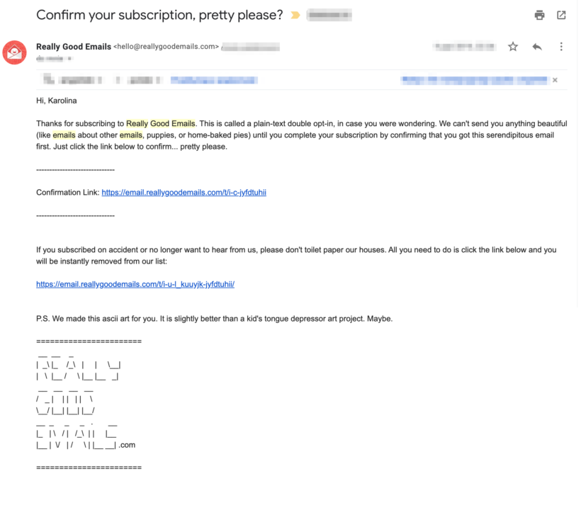 Confirmation Email Templates - 12 Examples + Tips - Blog GetResponse