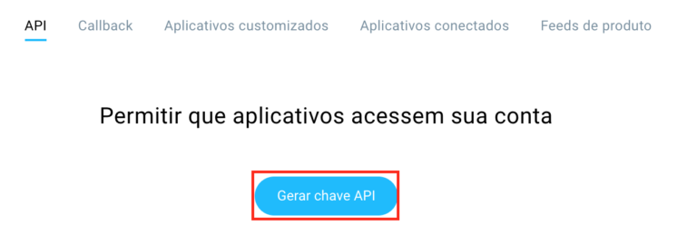 Onde posso encontrar a chave da API?