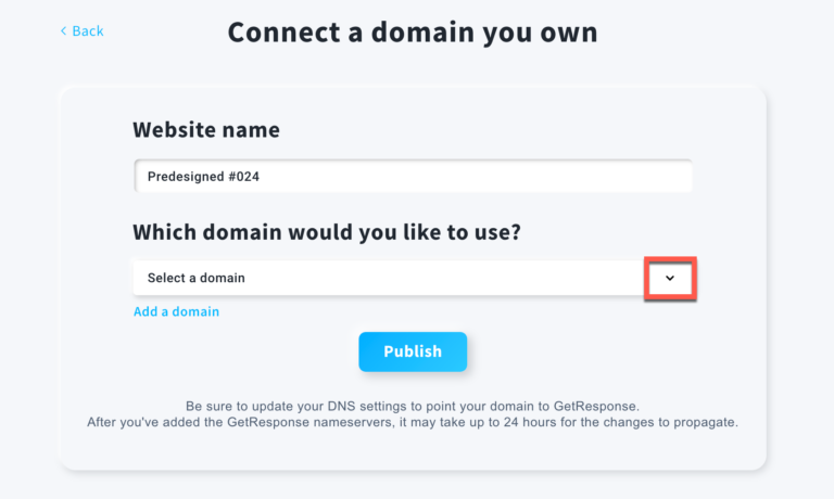 How to assign my own domain to my website?