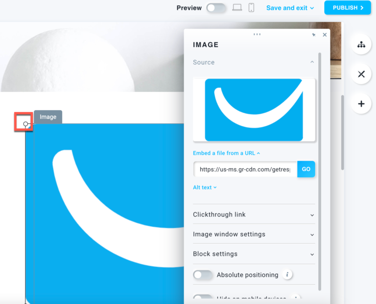 How to embed a photo from a URL?