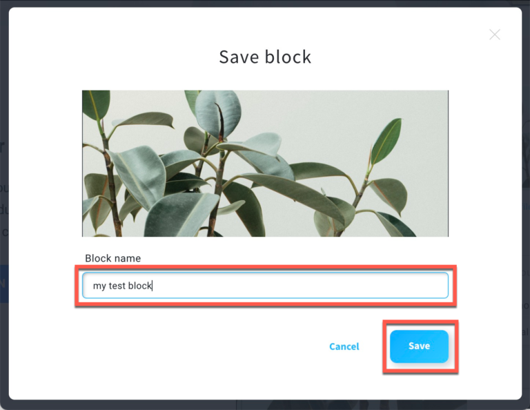 How to save and reuse sections and blocks?