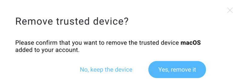 What is a Trusted device feature and how to use it?