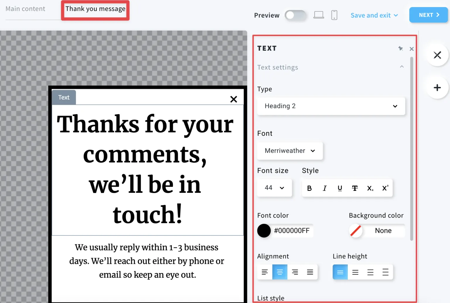 How to add a contact form to my popup or inline content?