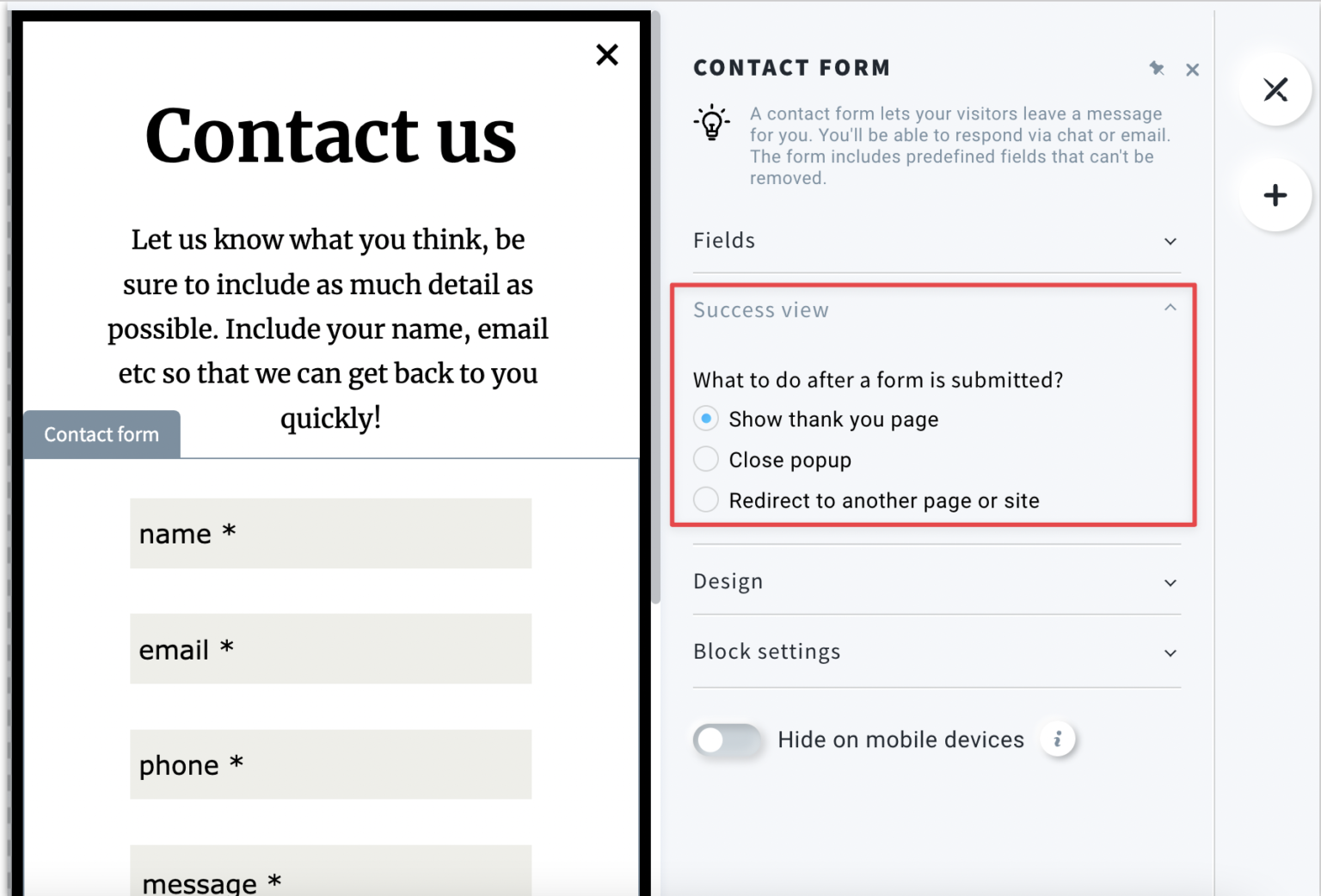 How To Add A Contact Form To My Popup Or Inline Content 