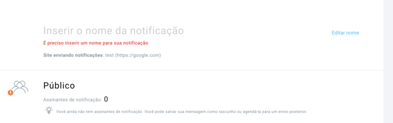 Como criar uma notificação Web push?
