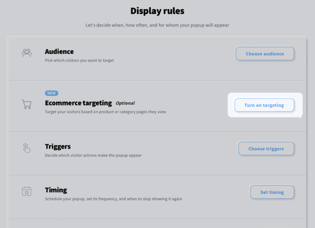 How to trigger a popup based on product view or like?
