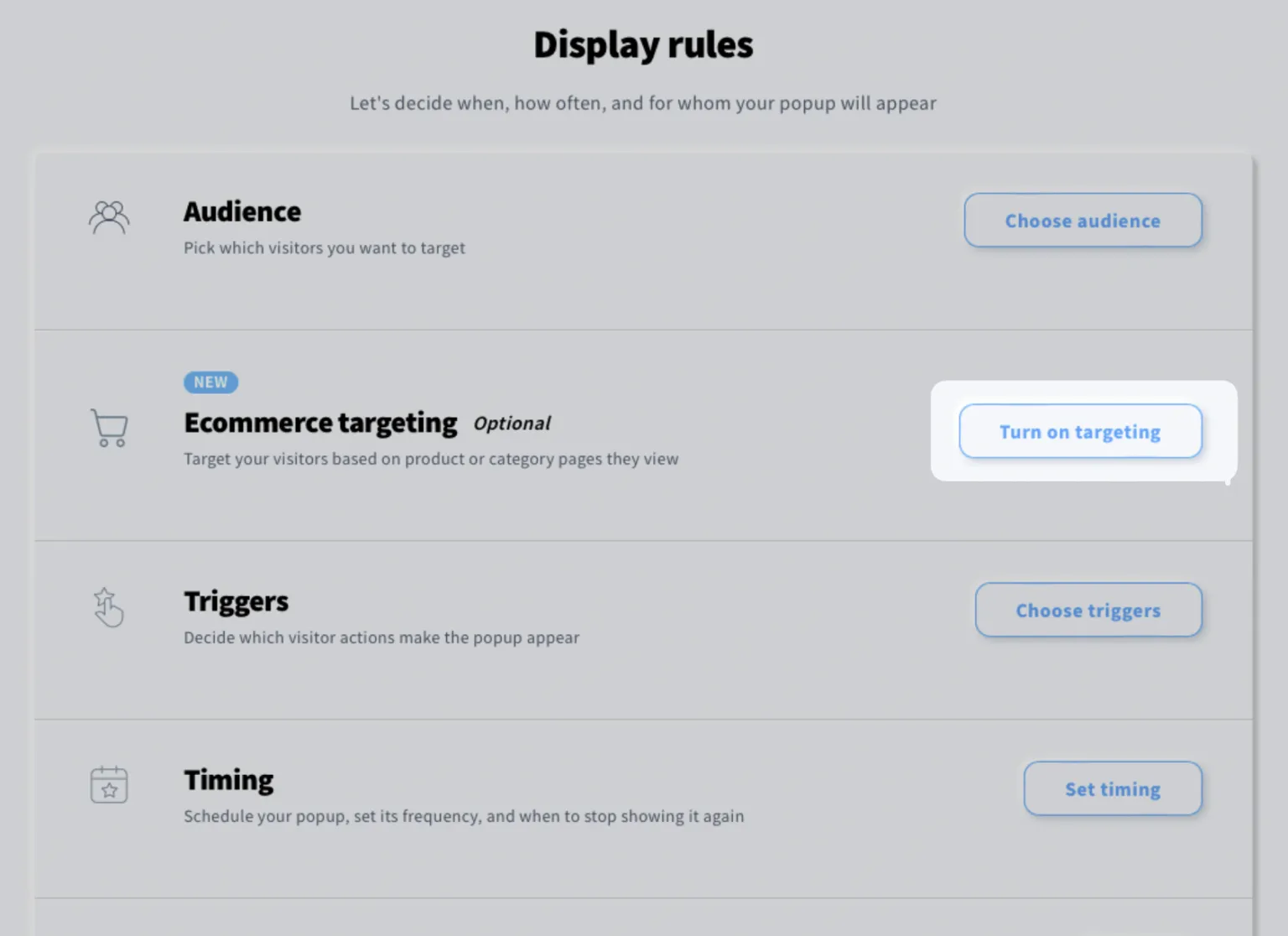 How to trigger a popup based on product view or like?