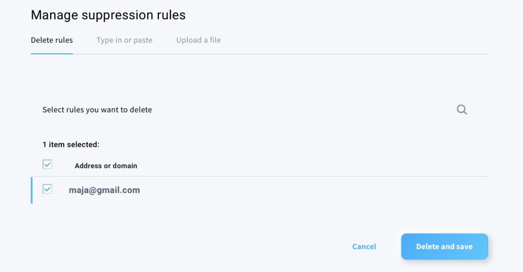 What are suppression lists and when to use them?