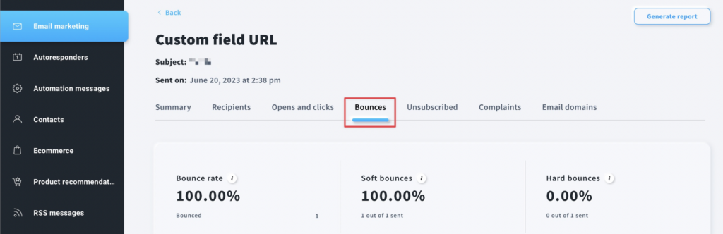 What are bounces and what are the reasons for them?