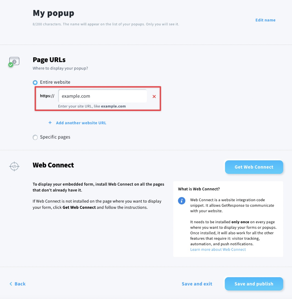 How to create a popup using a template?
