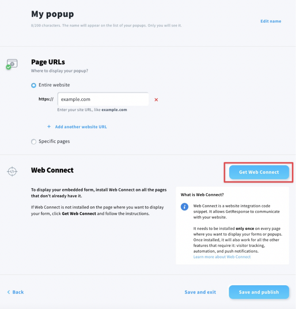 How to create a popup using a template?