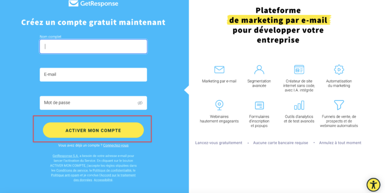 Comment puis-je activer mon compte Free