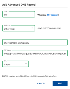 How to add DKIM and DMARC records in Bluehost?
