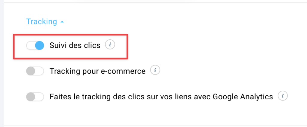 Qu'est-ce que le suivi des clics