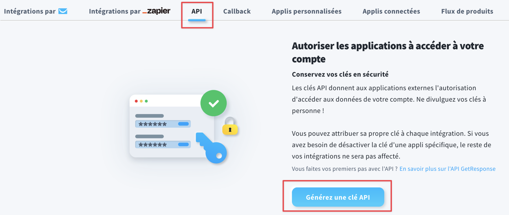 Où trouver la clé API