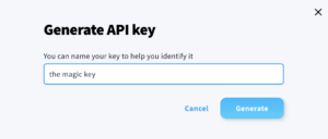 Where to find the API key?