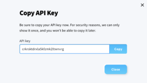 Where to find the API key?