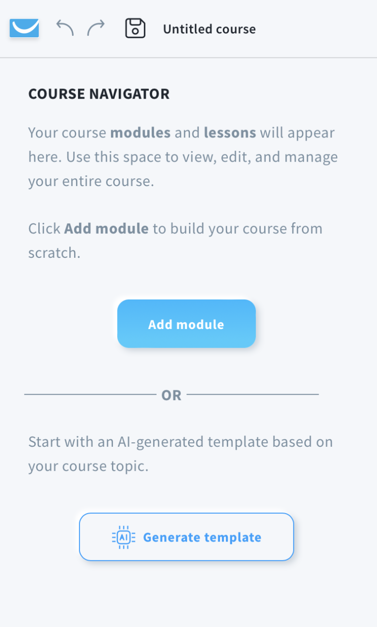 How to build a course?