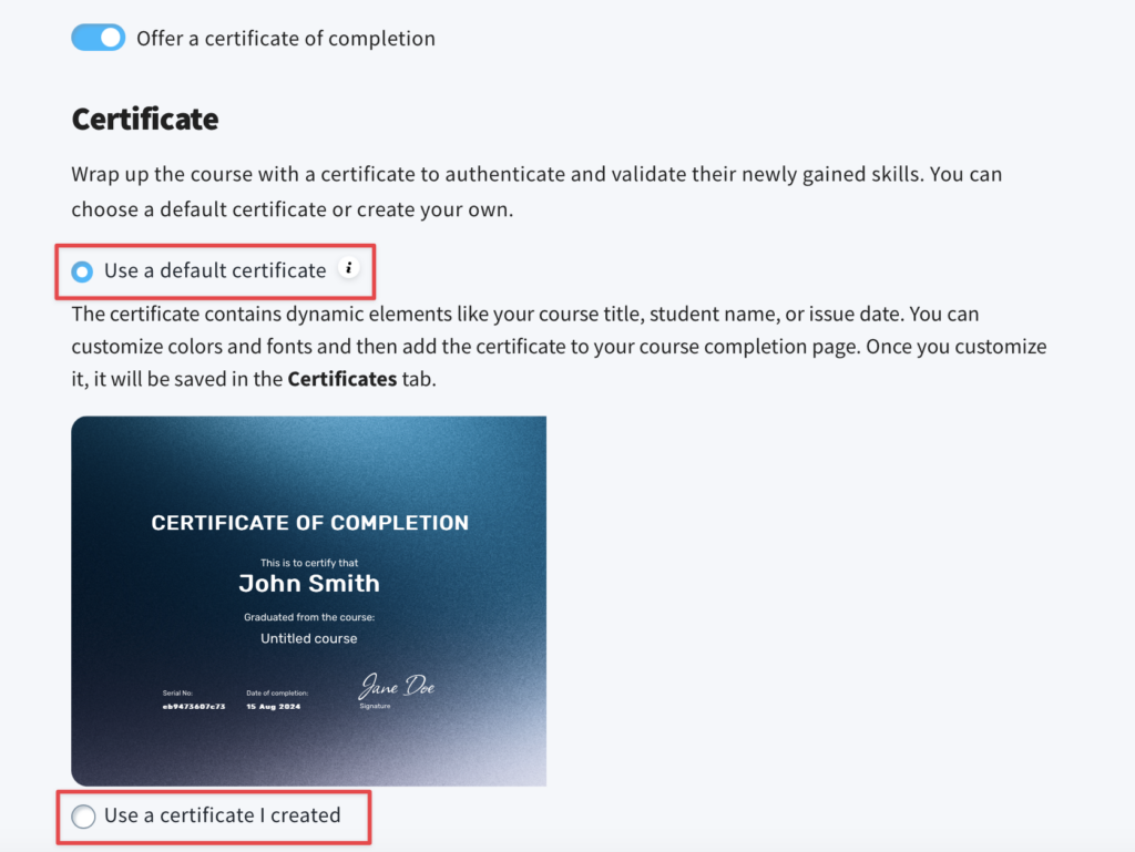 How to build a course?