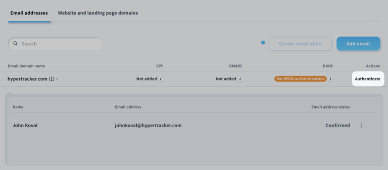 How to automatically authenticate your domain in GetResponse?