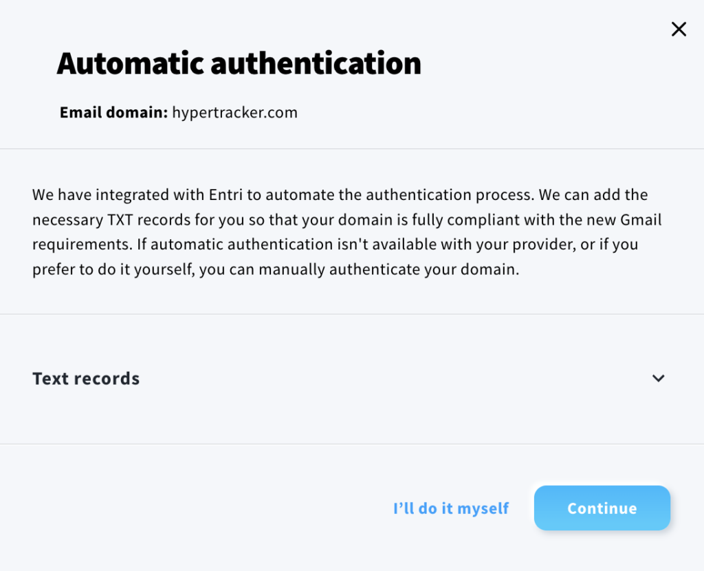 How to automatically authenticate your domain in GetResponse?