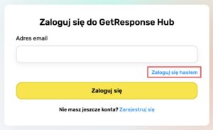 Jak zalogować się do konta GetResponse Hub?
