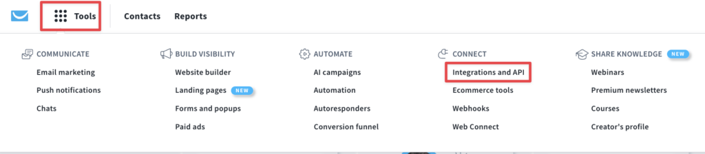Where to find the API key?